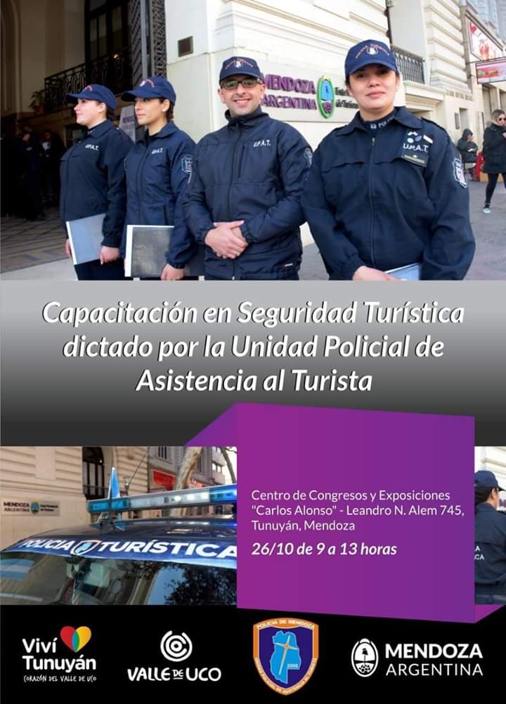 Tunuyán: capacitaciones para Seguridad Turística - ACTIVA FM 95.7